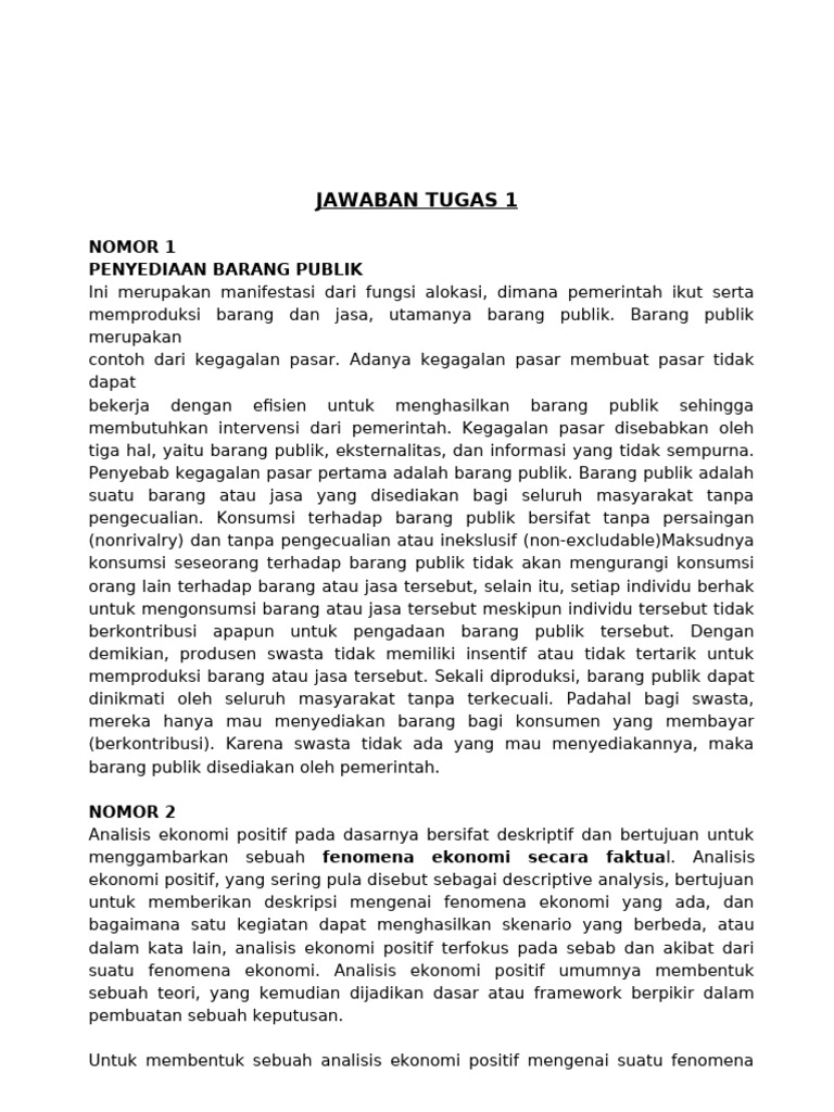 Espa4228 Tugas1 | PDF