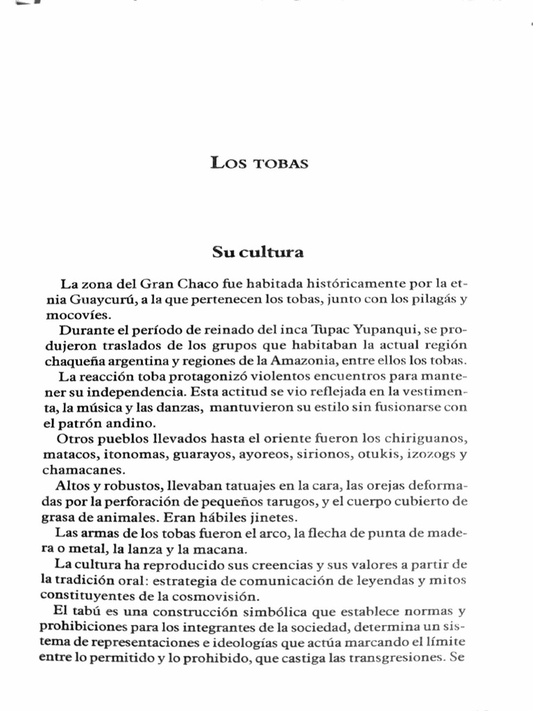 Los Tobas | PDF