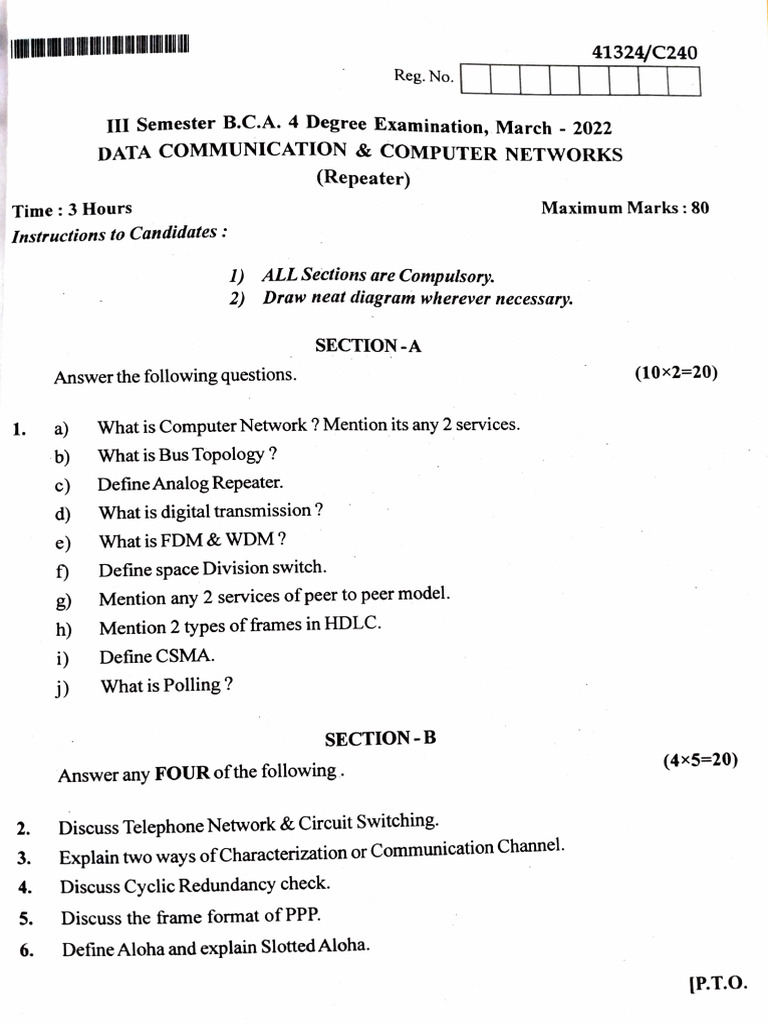 Data Communication and Computer Networks | PDF