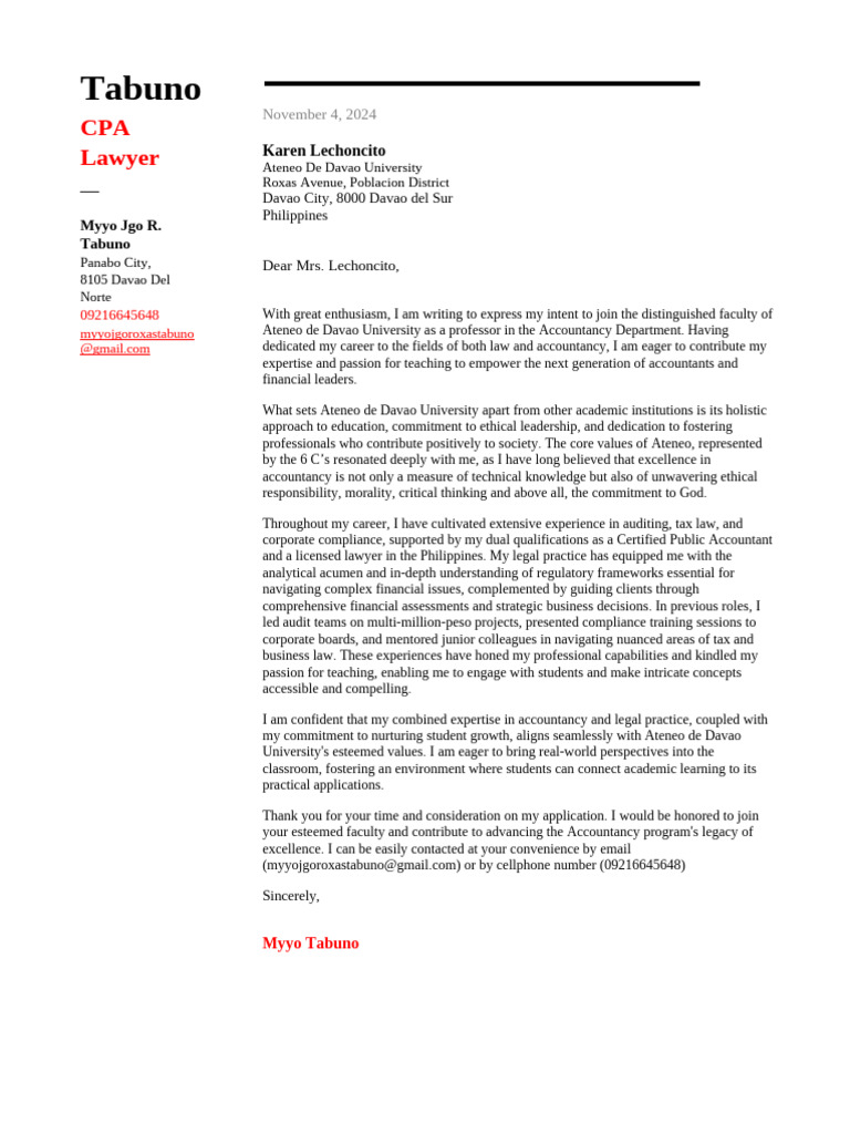 (Shared Externally) Amanda-Cover Letter-Example | PDF | Accounting ...