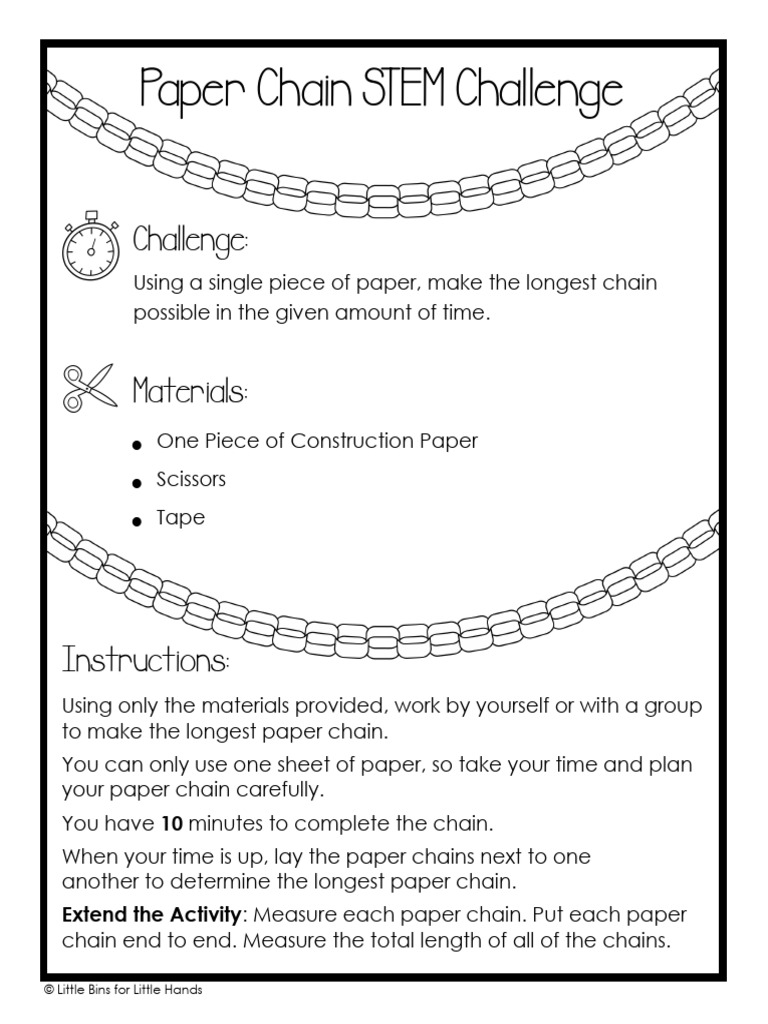 Paper Chain Challenge | PDF