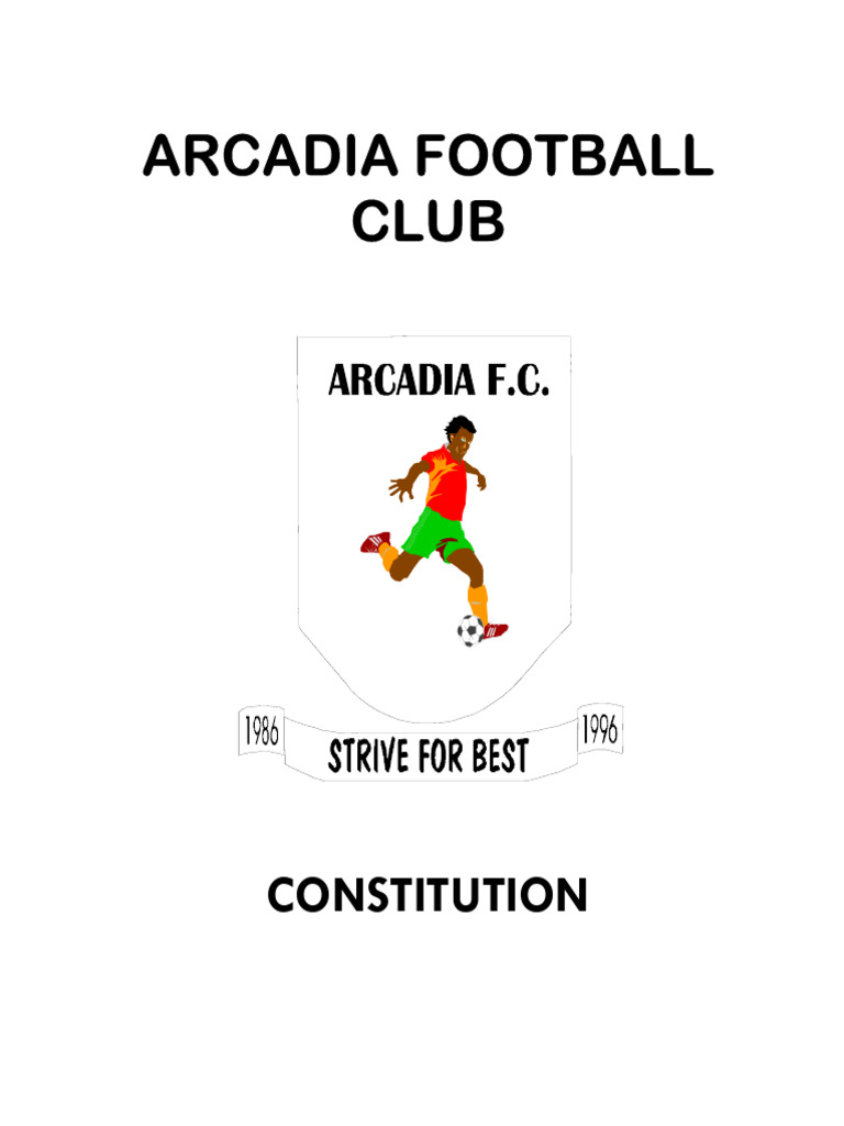 Arcadia Football Club Constitution Document | PDF | Quorum ...