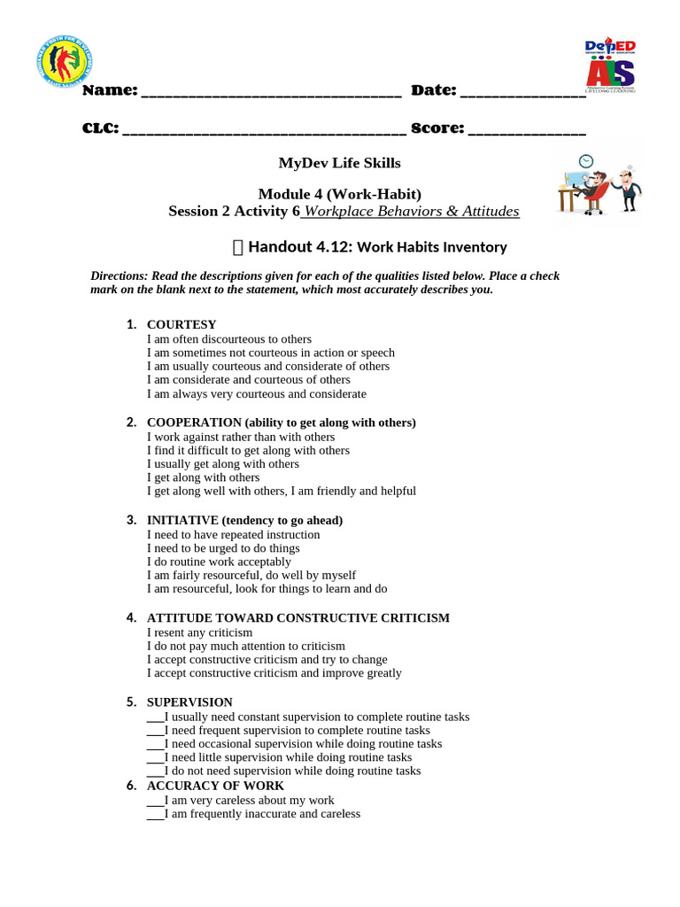 Session2 Activity6 | PDF | Cognition | Learning