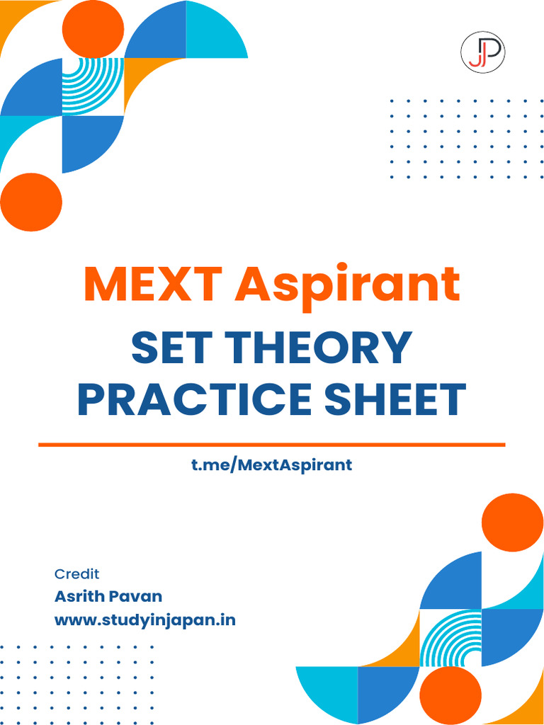SET Theory Practice Sheet by MEXT Aspirant | PDF