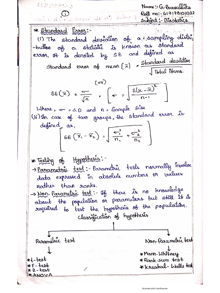 Student T-Test | PDF