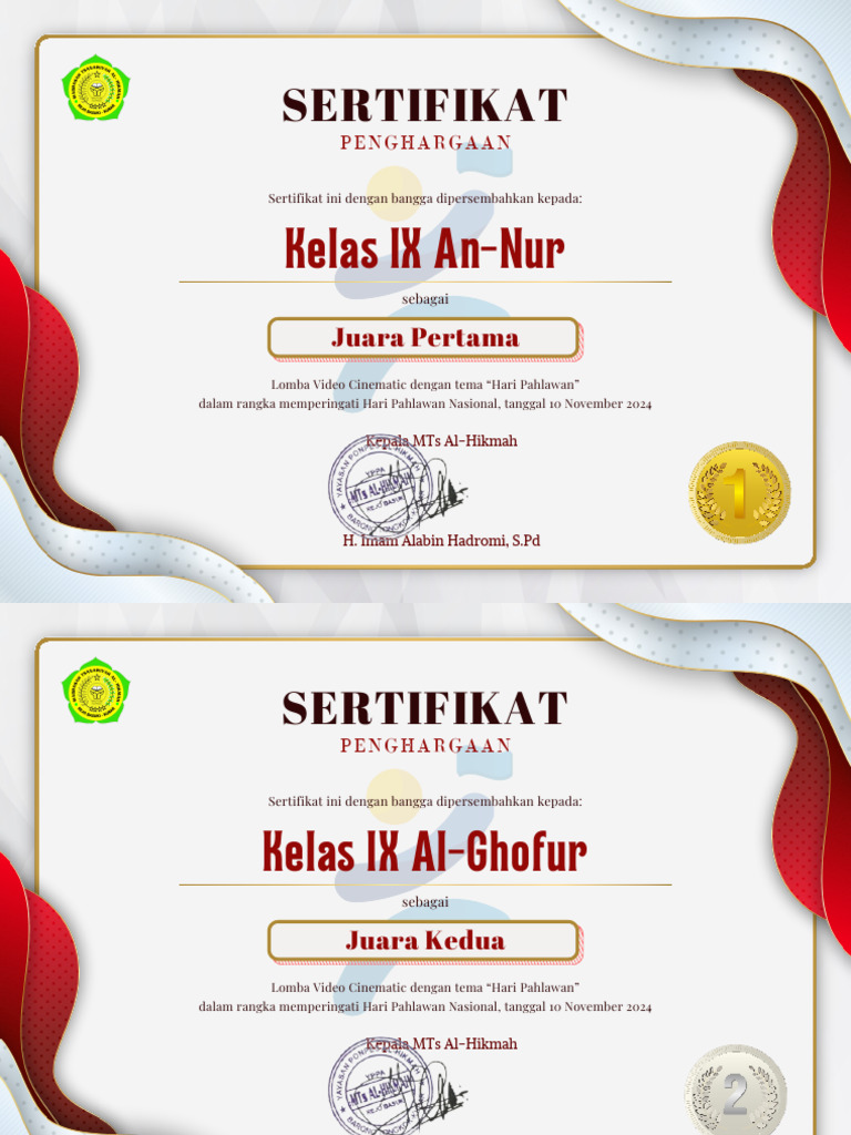 Sertif Lomba Cinematic | PDF