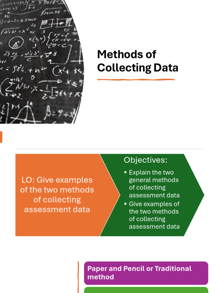 L5 Methods of Collecting Data | PDF | Teachers | Learning