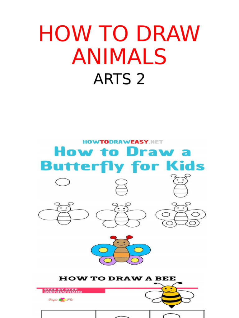 How To Draw Animals | PDF