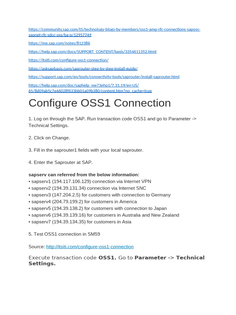 SAP Router & SNC | PDF