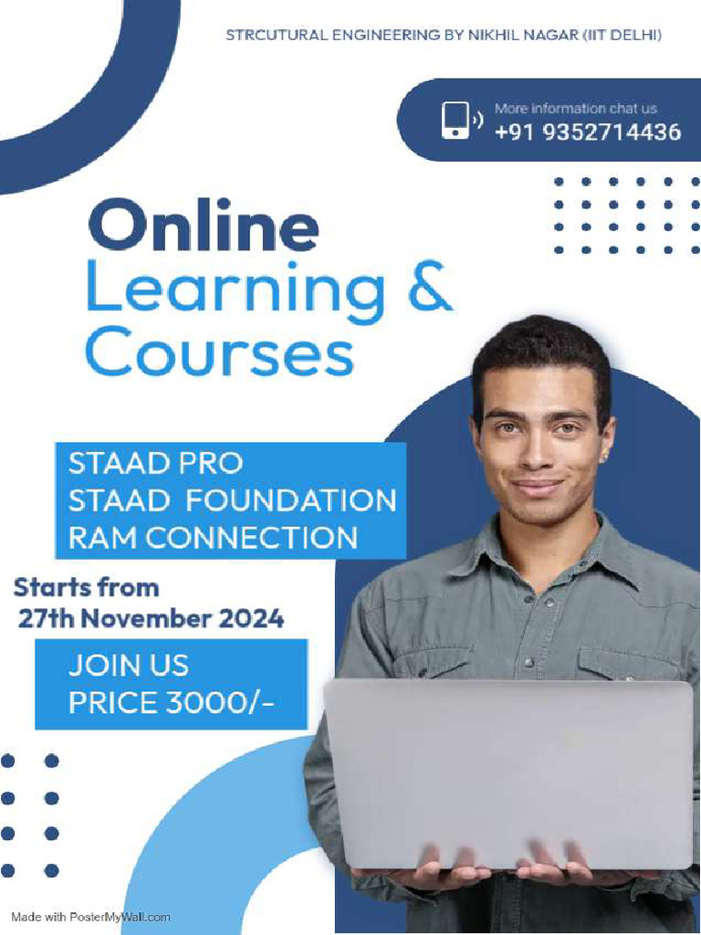 Staad Pro & Ram Connection & Staad Advanced Foundation | PDF