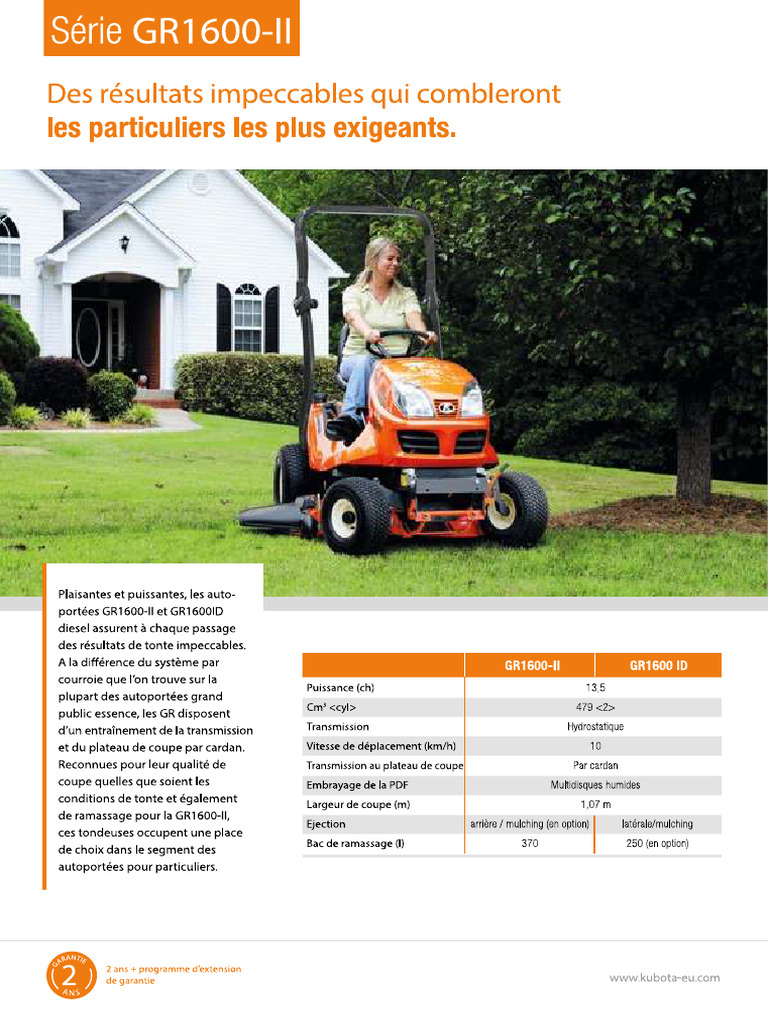 Kubota GR 1600 Ii | PDF