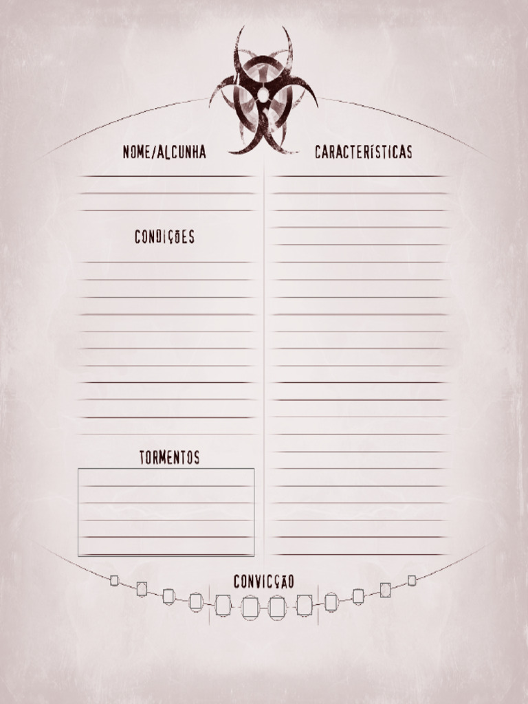 Terra Devastada Ficha Expandida Editavel | PDF