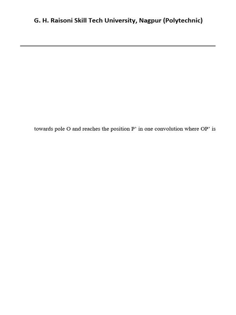 Engineering Graphics Sheet No. 4 (GHRSTU) | PDF