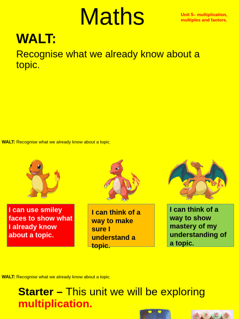 Week 8 P.1 Maths PPT - Recognise What We Already Know About A Topic ...