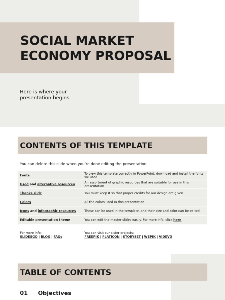 Social Market Economy Proposal by Slidesgo | PDF | Expense | Customer ...