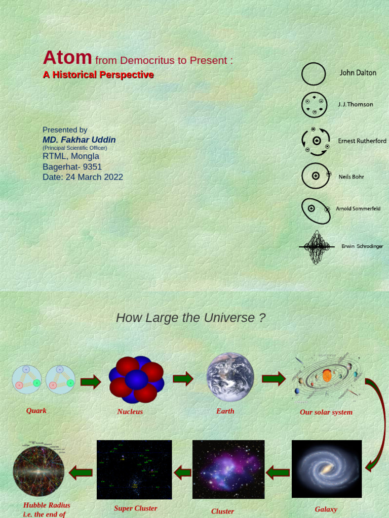 Historical Overview of Atomic Theory | PDF | Atoms | Electron