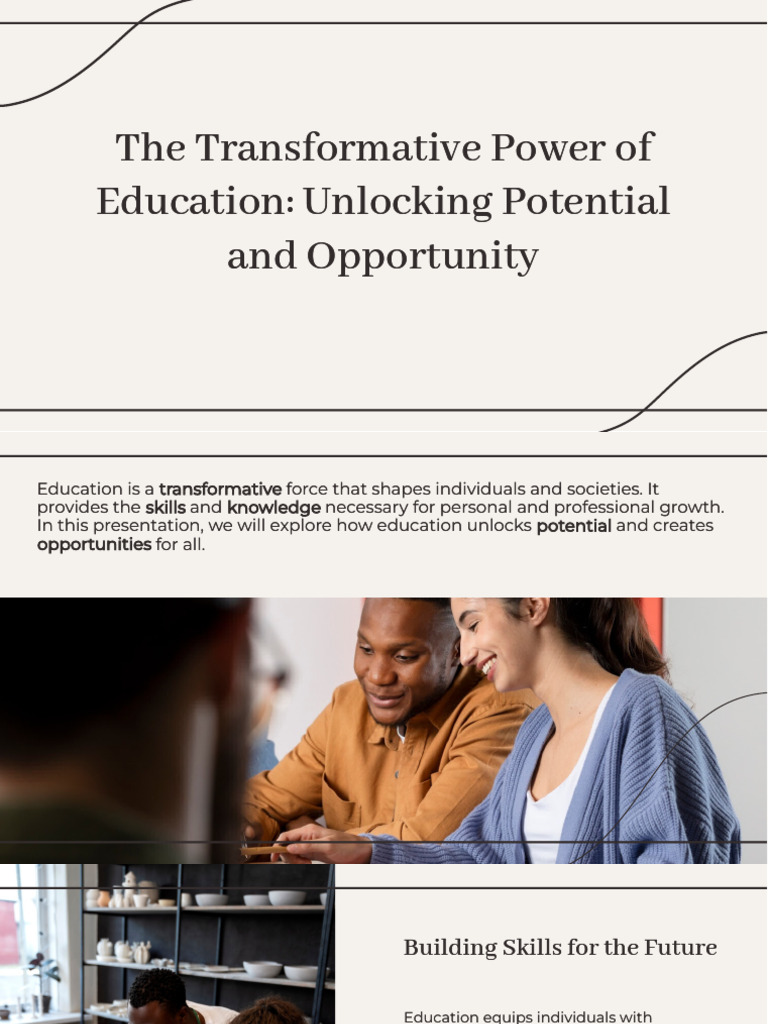 Slidesgo The Transformative Power of Education Unlocking Potential and ... Slidesgo The Transformative Power of Education Unlocking Potential and ...