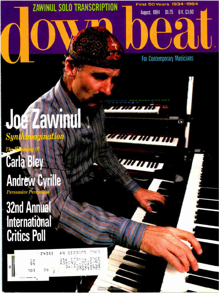Down Beat 1984 08 | PDF | Synthesizer | Musical Instruments