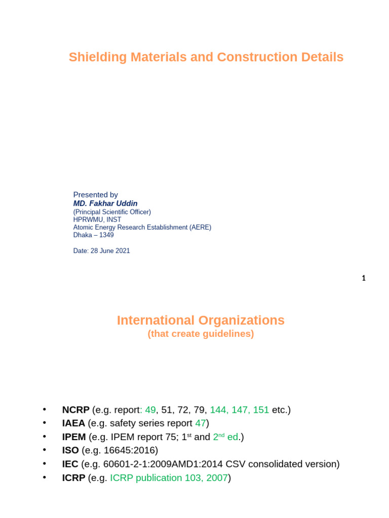 Shielding Material and Construction Details | PDF | Concrete | Duct (Flow)