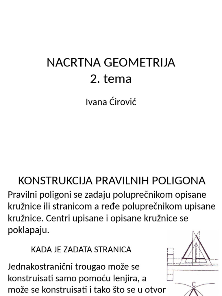 Nacrtna Geometrija 02 | PDF