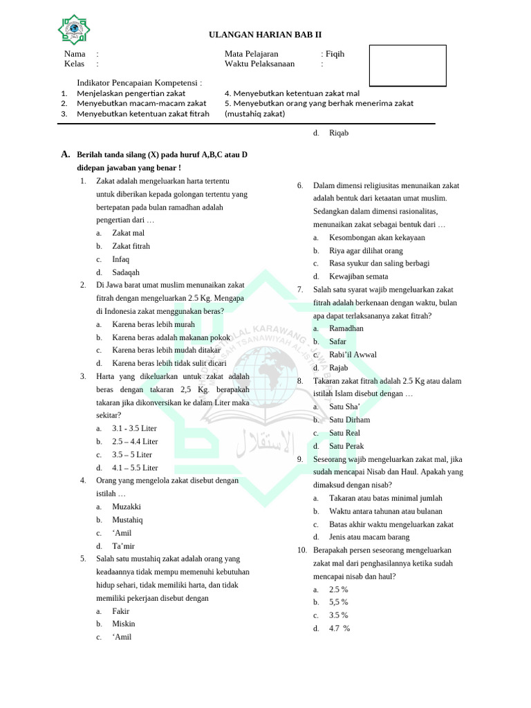 UJIAN HARIAN (UH) BAB 2 PPKN | PDF