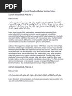 Mukadimah Pidato dalam Bahasa Arab | PDF | Agama & Spiritualitas