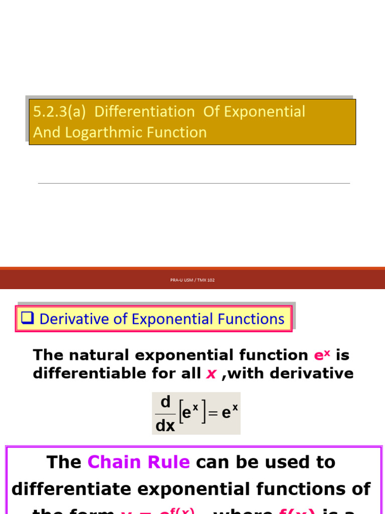 Calculus for Pre-University Students | PDF | Derivative | Mathematical ...