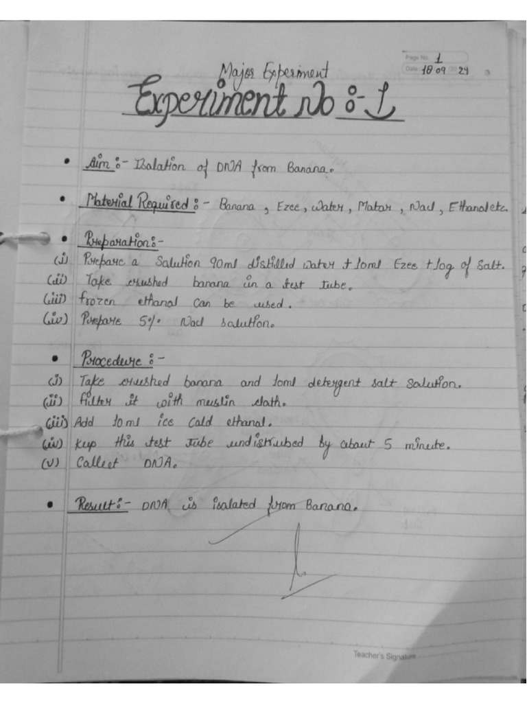 Biology Practical File Class 12 | PDF