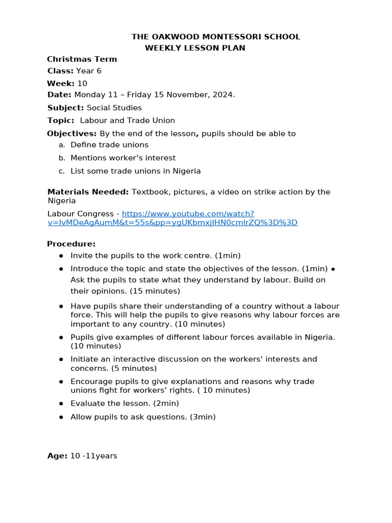 Year 6 Social Studies Week 10 | PDF