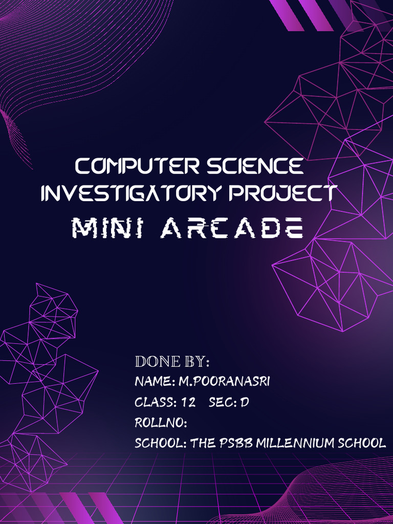 Python Arcade Project Overview | PDF | Python (Programming Language ...