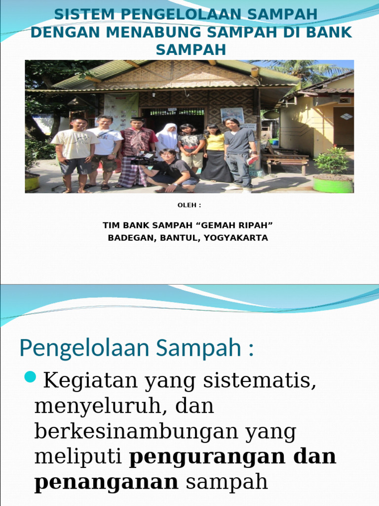 Bank Sampah | PDF