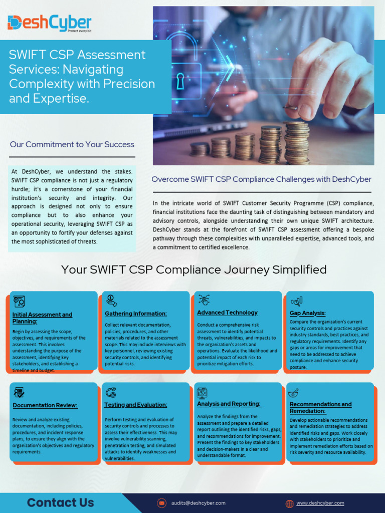 Desh - Cyber SWIFT CSP Brochure v2024 | PDF | Computer Security | Security