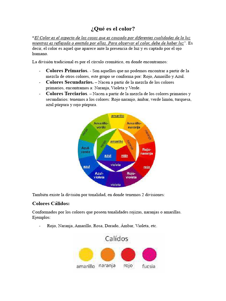 Qué Es El Color - THI | PDF