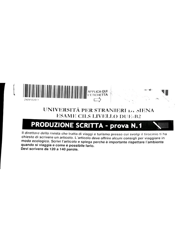 Scritta 1 | PDF