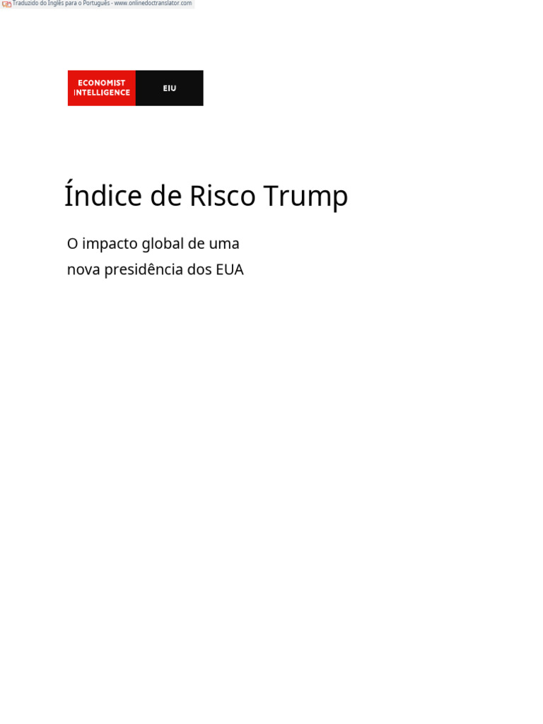 The Economist Trump Risk Index 2024.en - PT | PDF | Os Estados Unidos ...