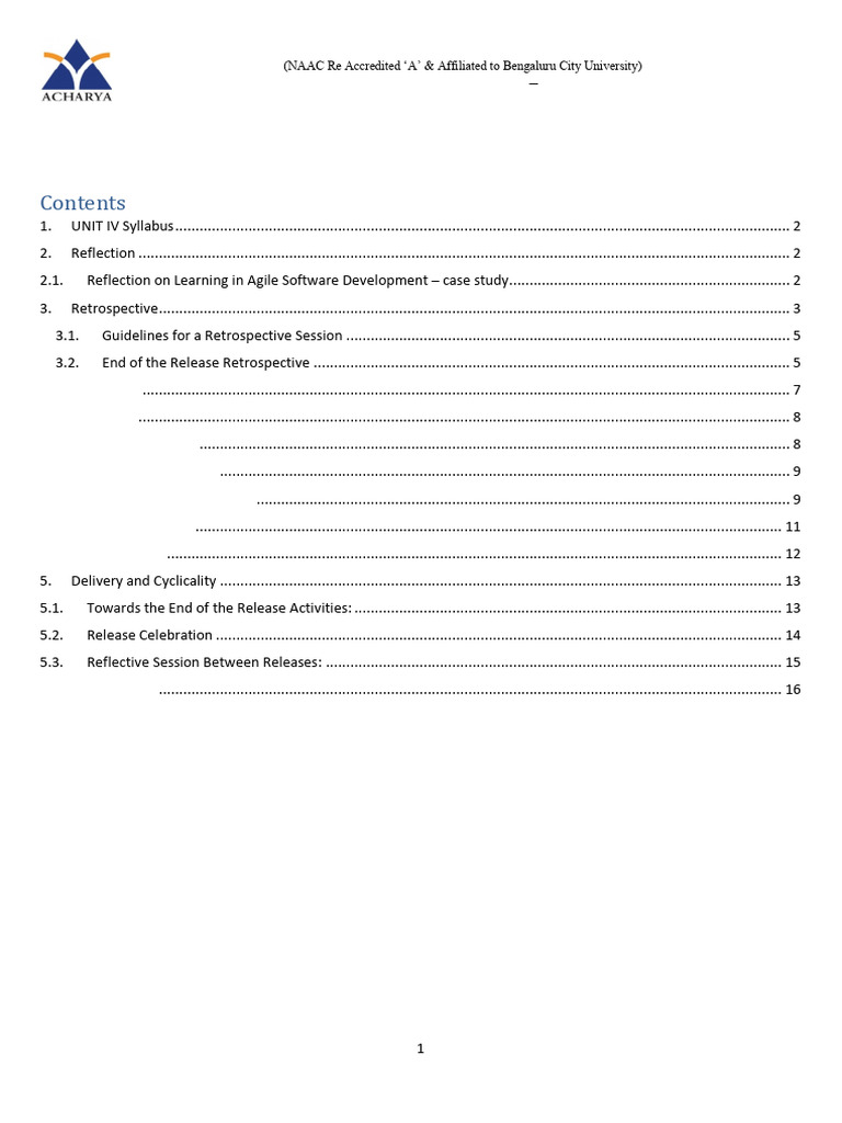 UNIT IV - Change, Leadership, Delivery and Cyclicality. 16957457481352 ...
