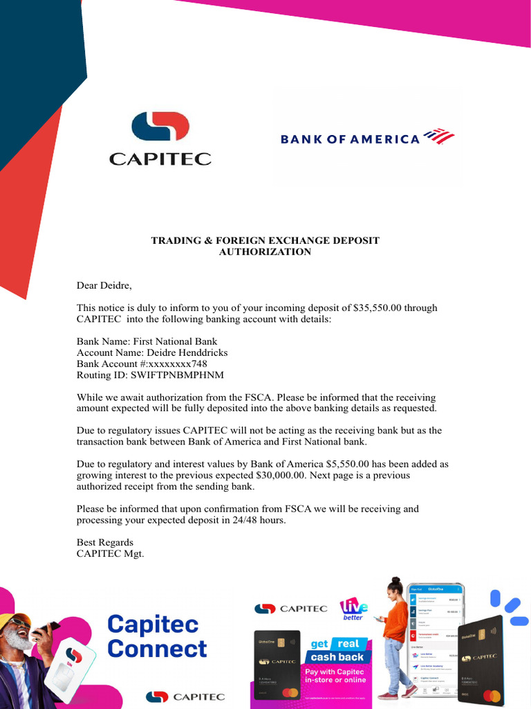 Deidre Hendricks - Capitec - Fsca - Transcript Receipt | PDF | Banks ...