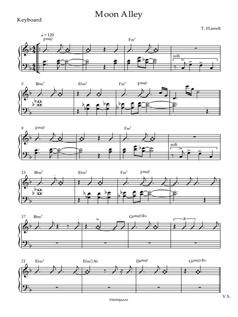 Moon Alley - Keyboard | PDF