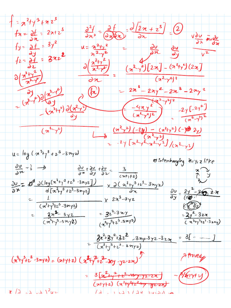 Math (Partial Derivative) | PDF