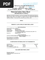 R134a Refrigerant Safety Data Sheet | PDF
