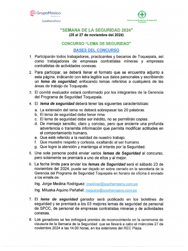 Lema de Seguridad | PDF