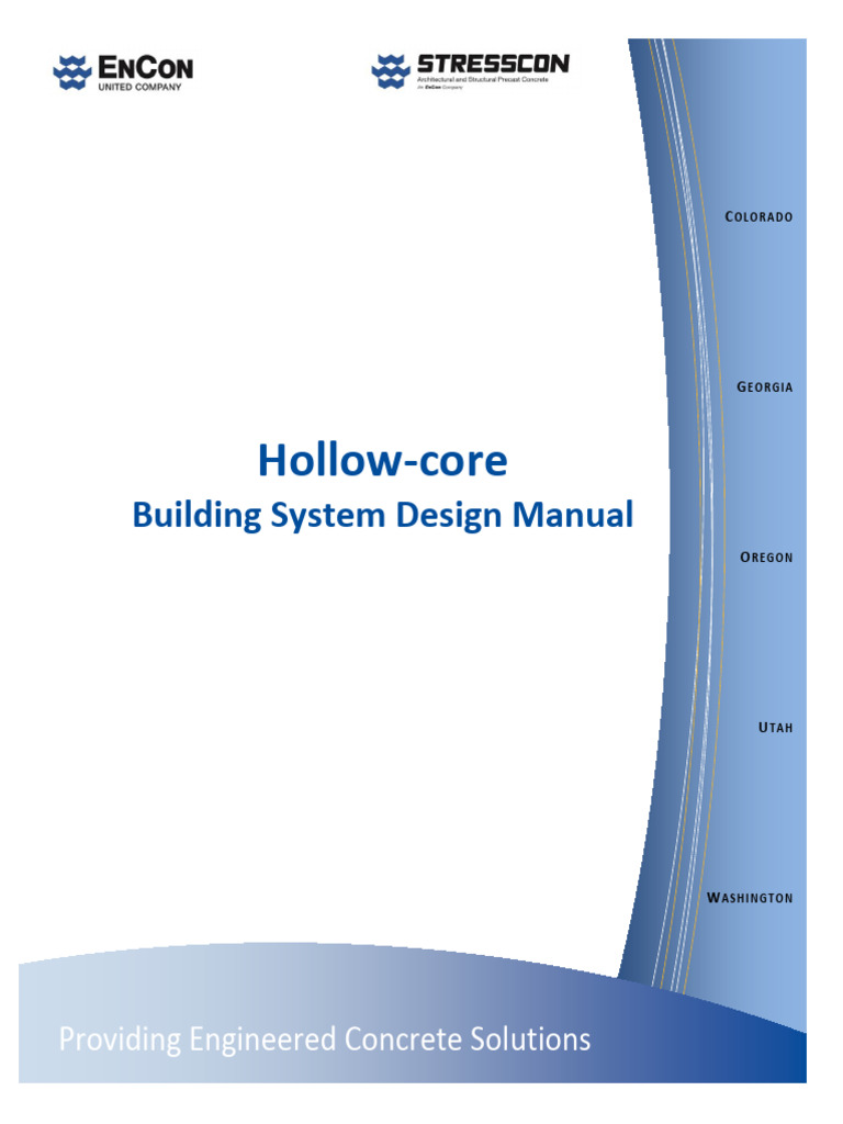 HCM001 Hollow Core Building Design Manual 2015 | PDF | Concrete ...
