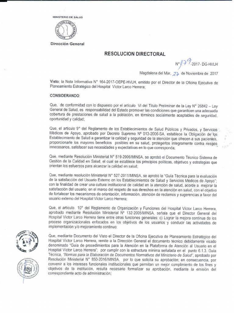 Guia de Procedimiento para Atencion en Pau-2017 | PDF