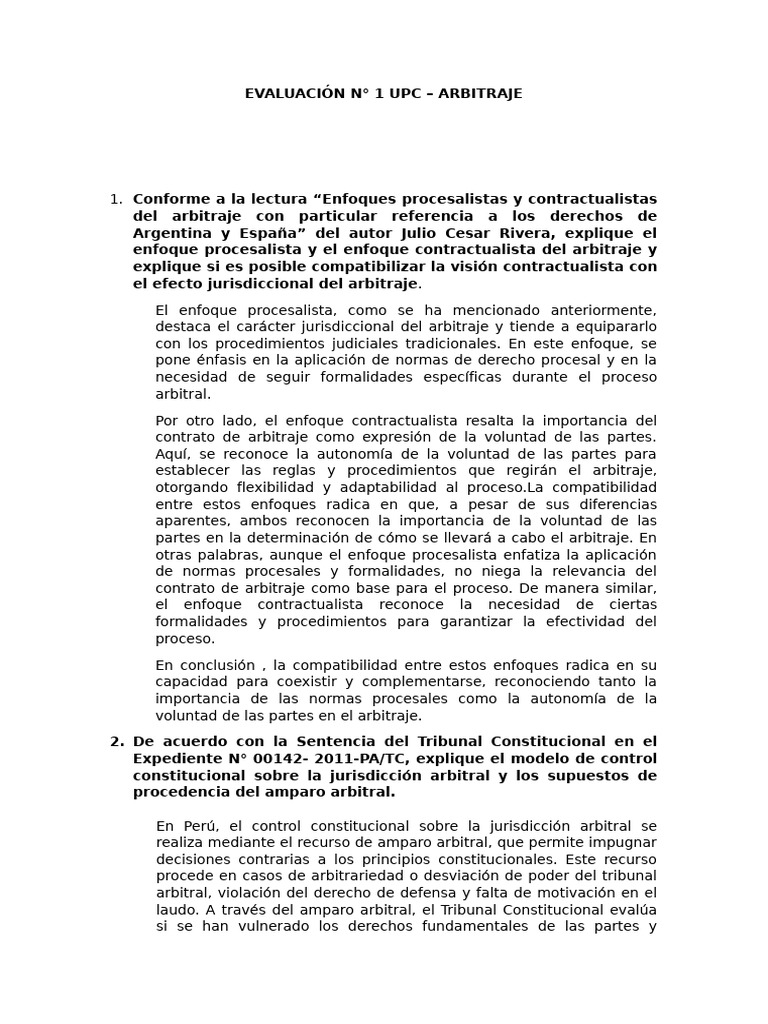 CL1 - Arbitraje | PDF | Arbitraje | Jurisdicción