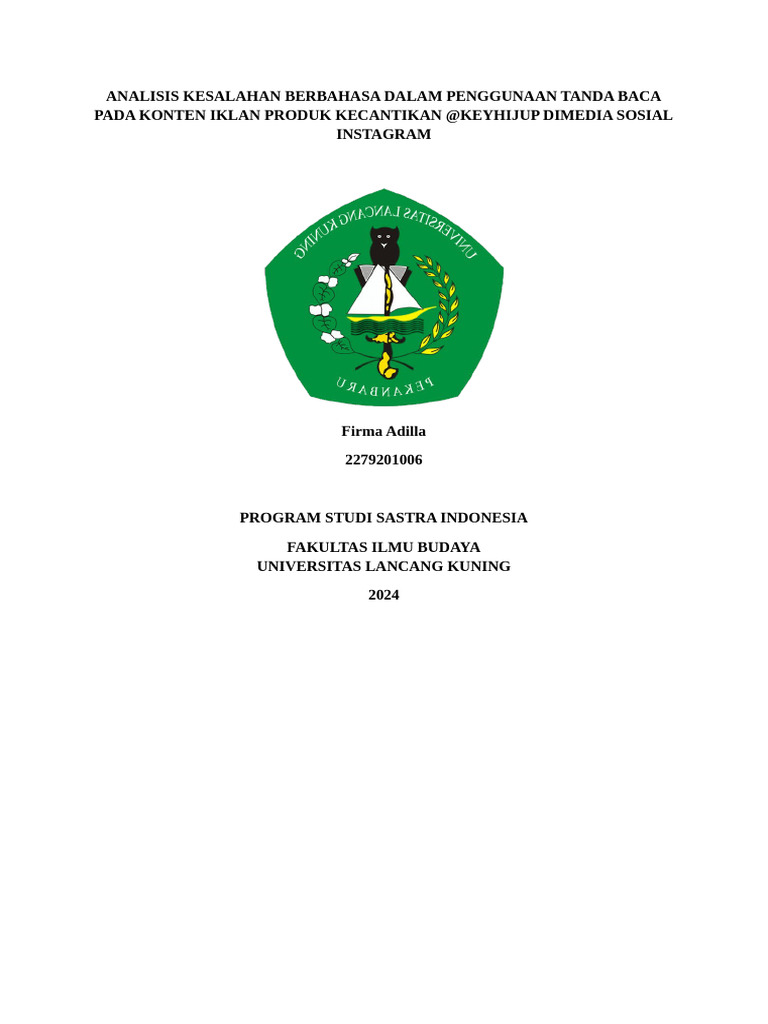Kesalahan Tanda Baca Iklan @keyhijup | PDF
