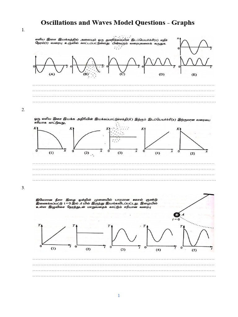 Oscillation & Waves | PDF