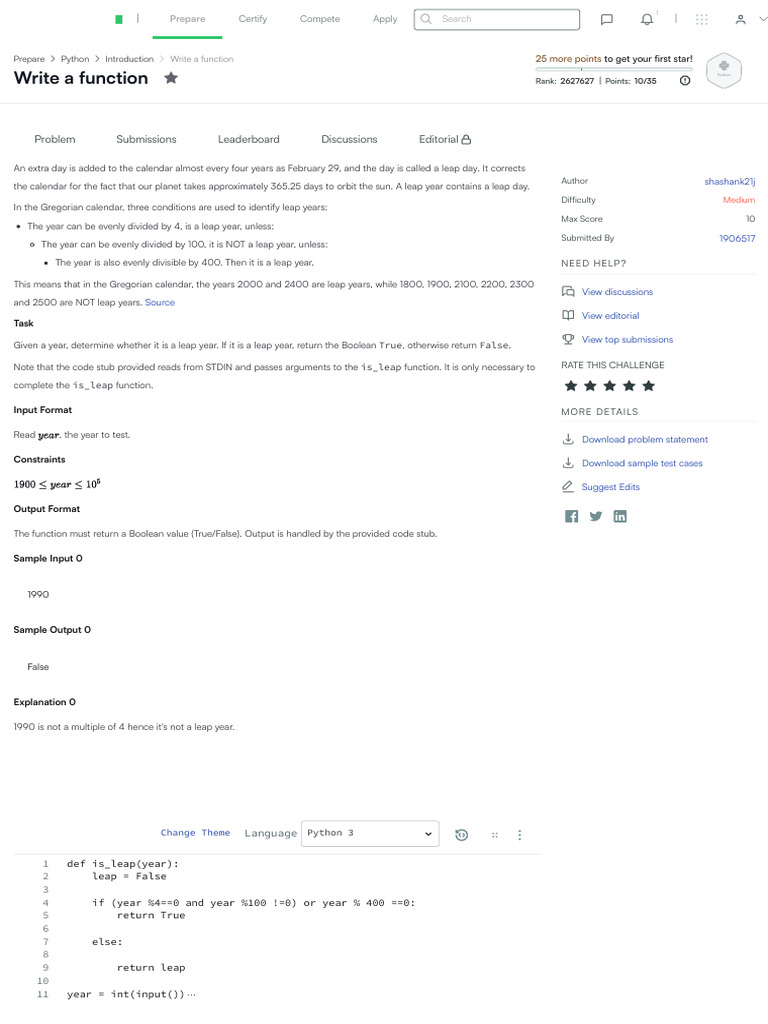 Leap Year1 | PDF | Boolean Data Type | Software Development