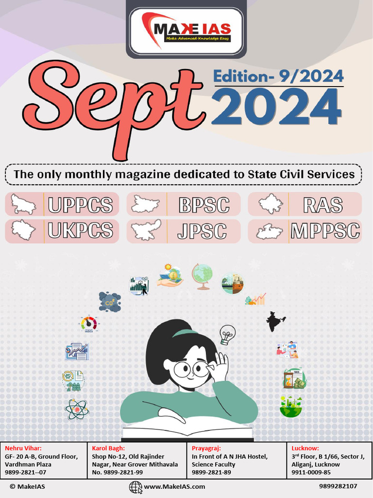 Sept 2024 Current Affairs Magazine - MakeIAS | PDF
