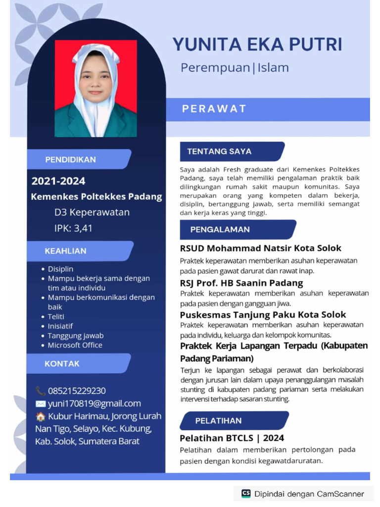 CV - Yunita Eka Putri | PDF
