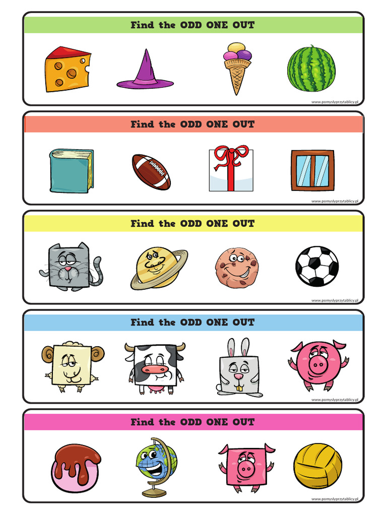 Odd One Out Shapes | PDF